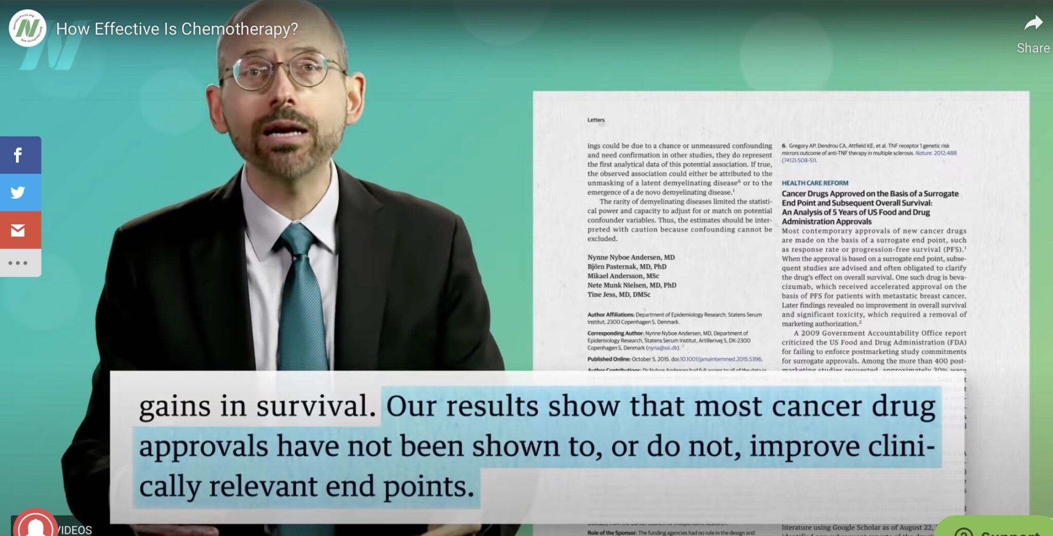 “How effective is chemotherapy?” — That is the Question